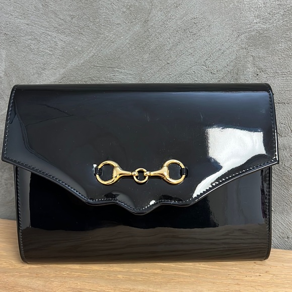Bags | Vintage Warren Reed Black Gold Clutchpurse Nwot | Poshmark